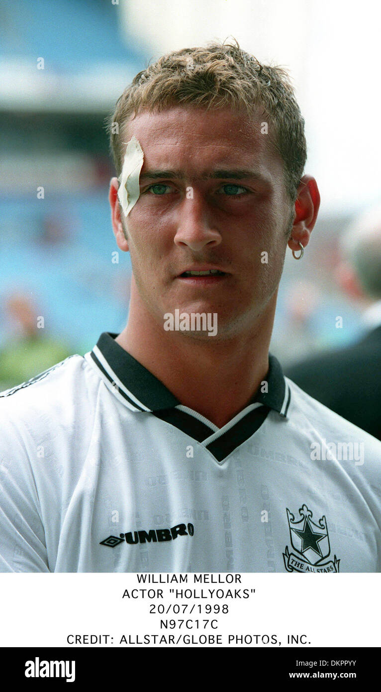 WILLIAM MELLOR.ACTOR ''HOLLYOAKS''.20/07/1998.N97C17C Stock Photo - Alamy