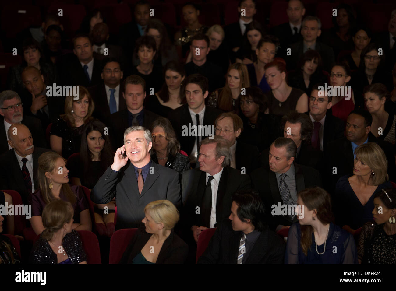 Woman on stage listening audience hi-res stock photography and images ...