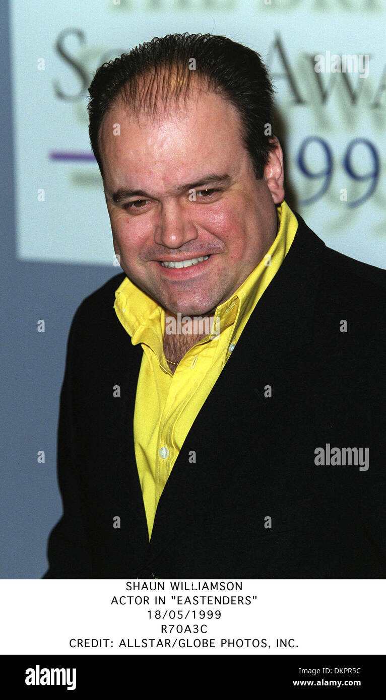 SHAUN WILLIAMSON.ACTOR IN ''EASTENDERS''.18/05/1999.R70A3C Stock Photo ...