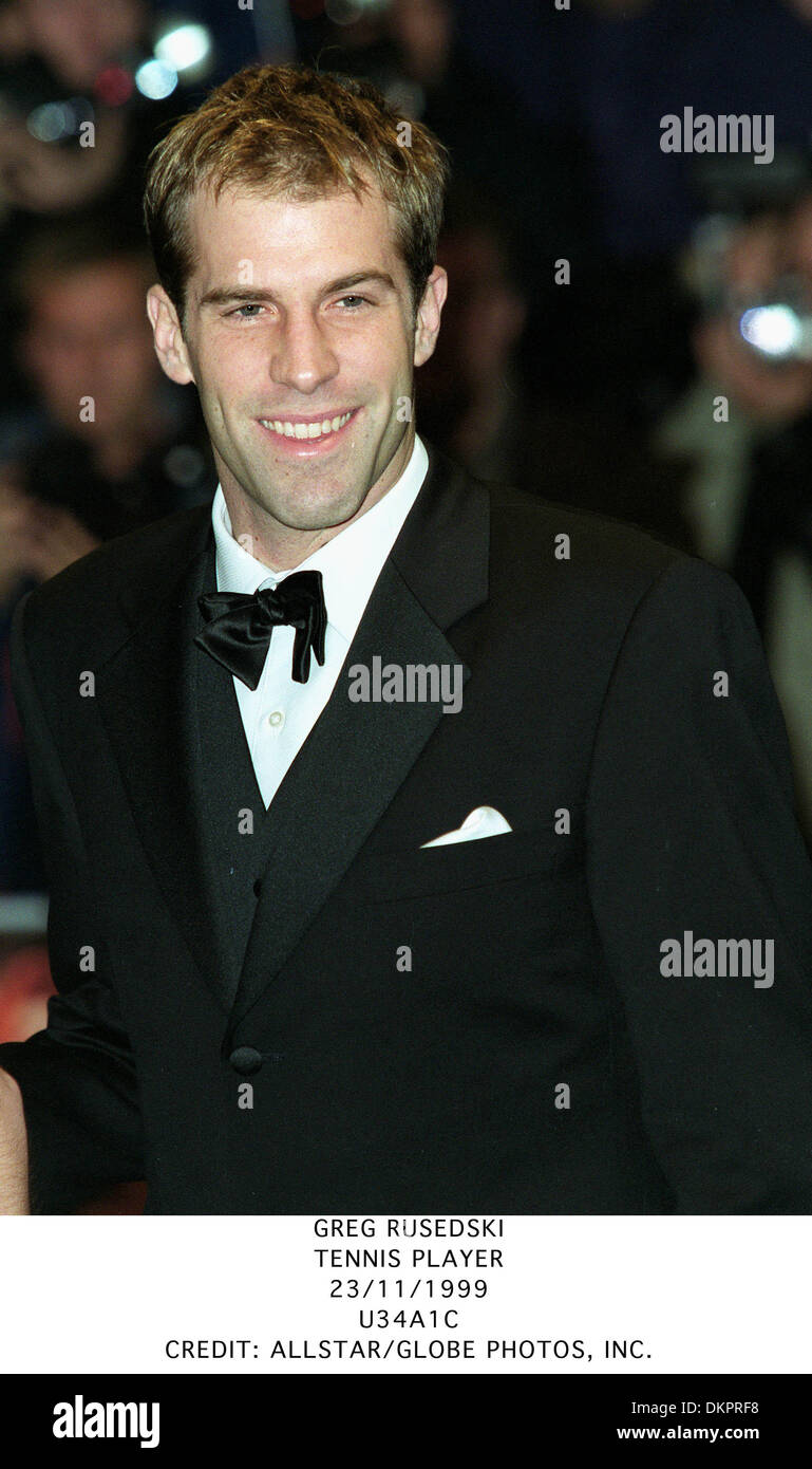 GREG RUSEDSKI.TENNIS PLAYER.23/11/1999.U34A1C Stock Photo - Alamy
