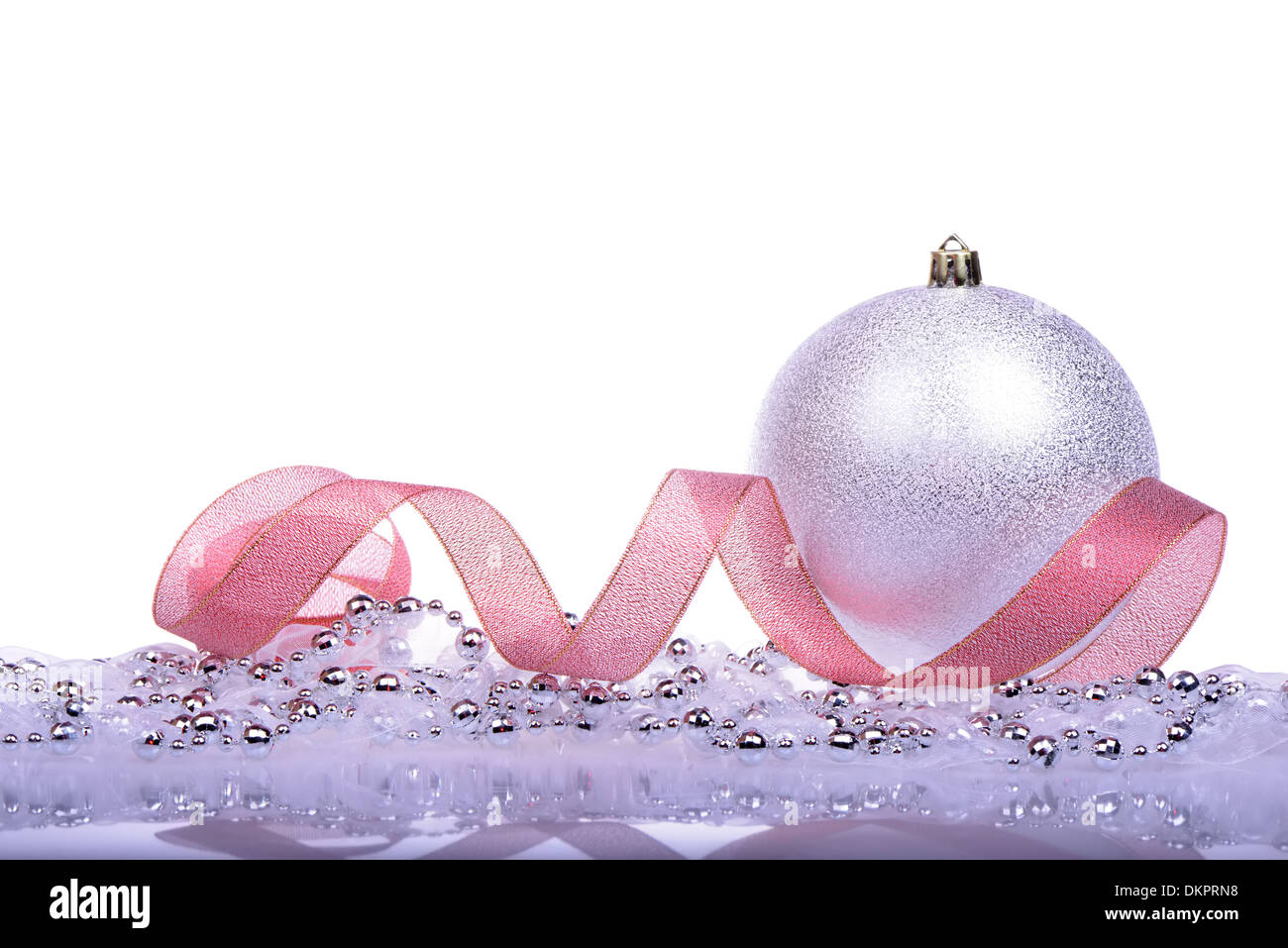 Christmas background with balls Stock Photo - Alamy