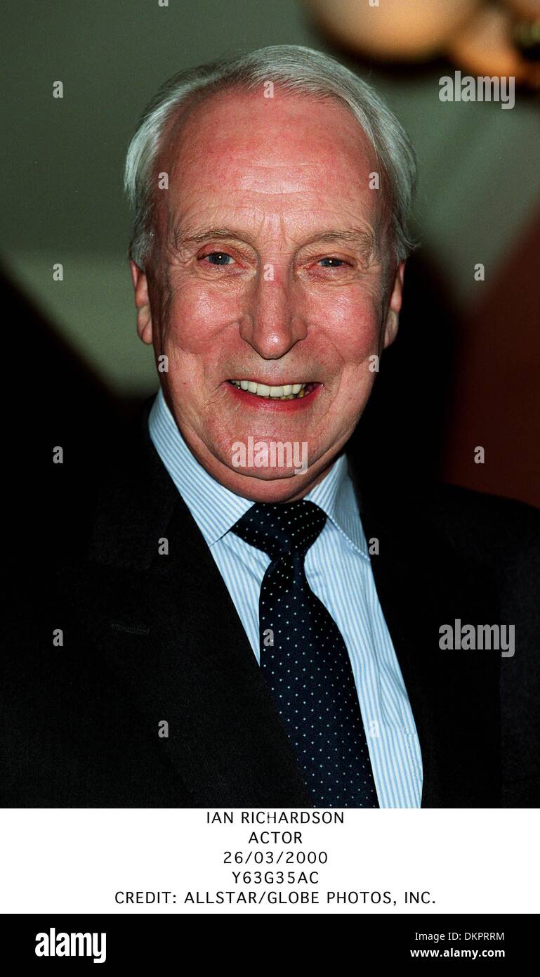 Mar. 26, 2000 - IAN RICHARDSON.ACTOR.26/03/2000.Y63G35AC.CREDIT:(Credit ...