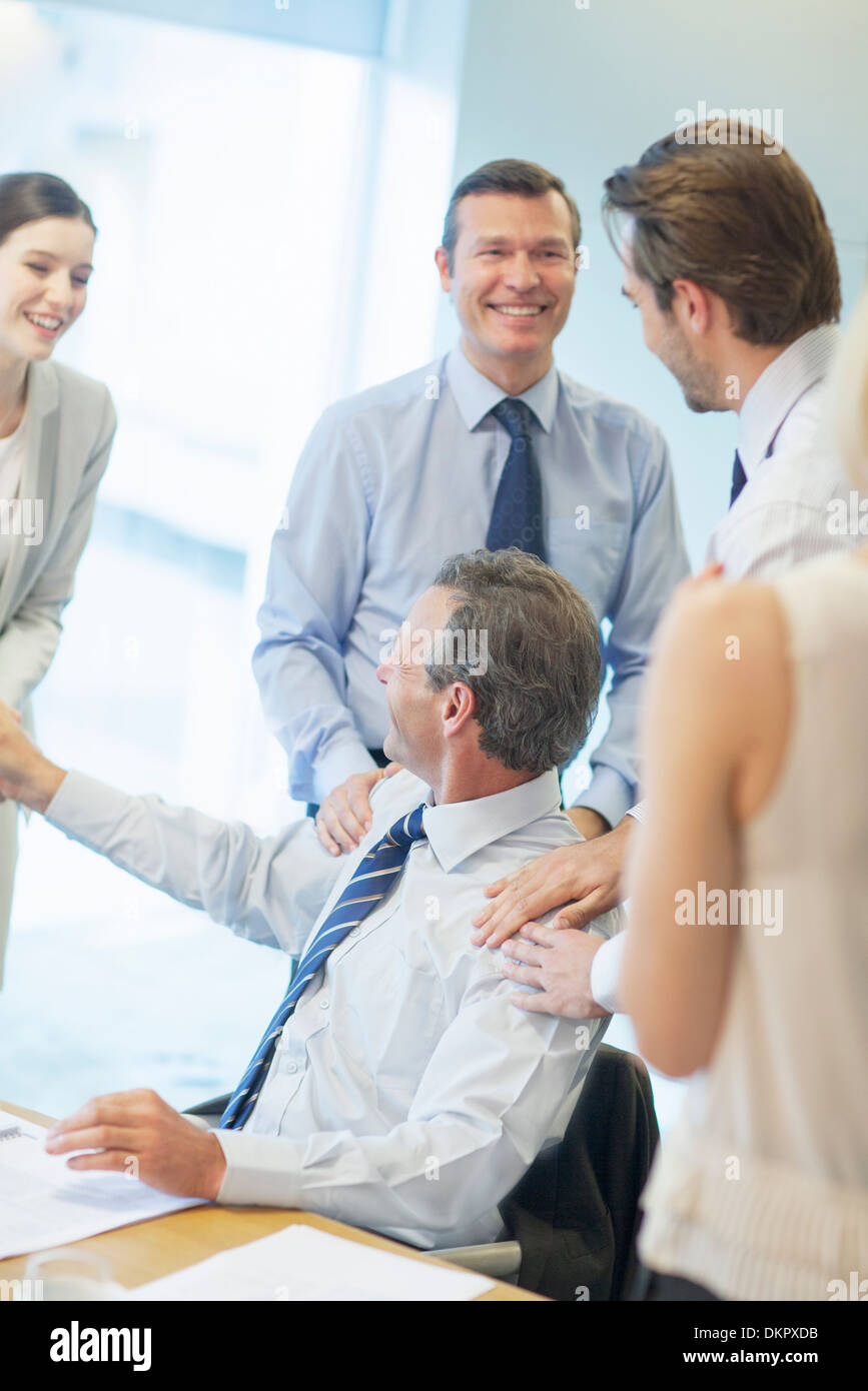 Congratulation conversation hi-res stock photography and images - Alamy