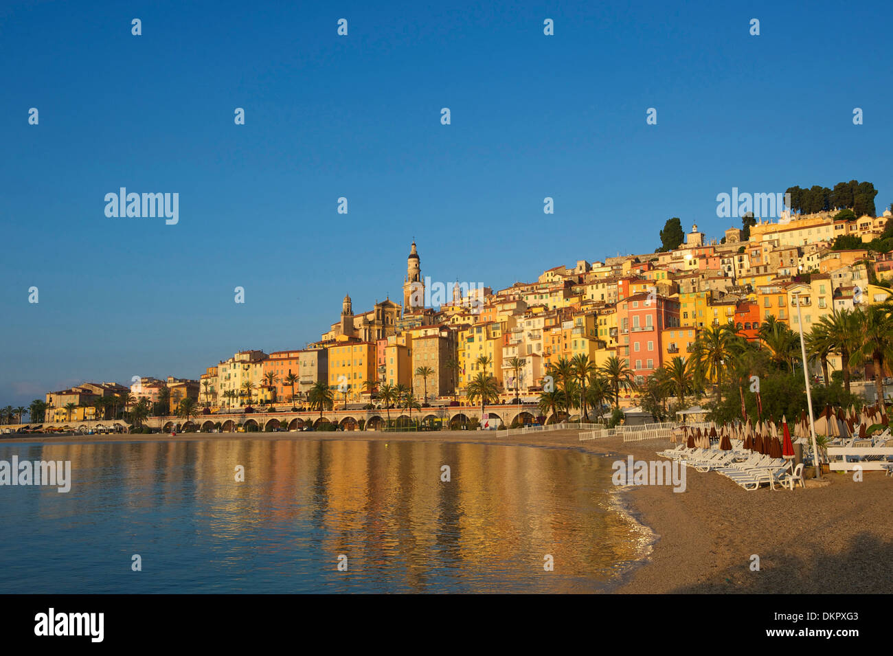Menton France Europe South of France Cote d'Azur beach seashore coast ...