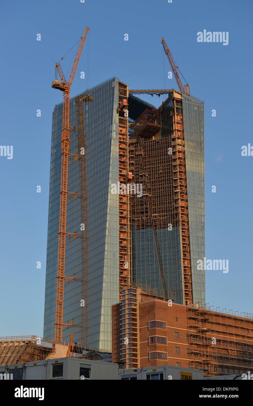 Neubau Europaeische Zentralbank EZB, Ostend, Frankfurt am Main, Hessen ...