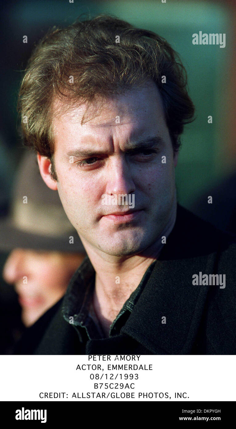 PETER AMORY.ACTOR, EMMERDALE.08/12/1993.B75C29AC Stock Photo - Alamy