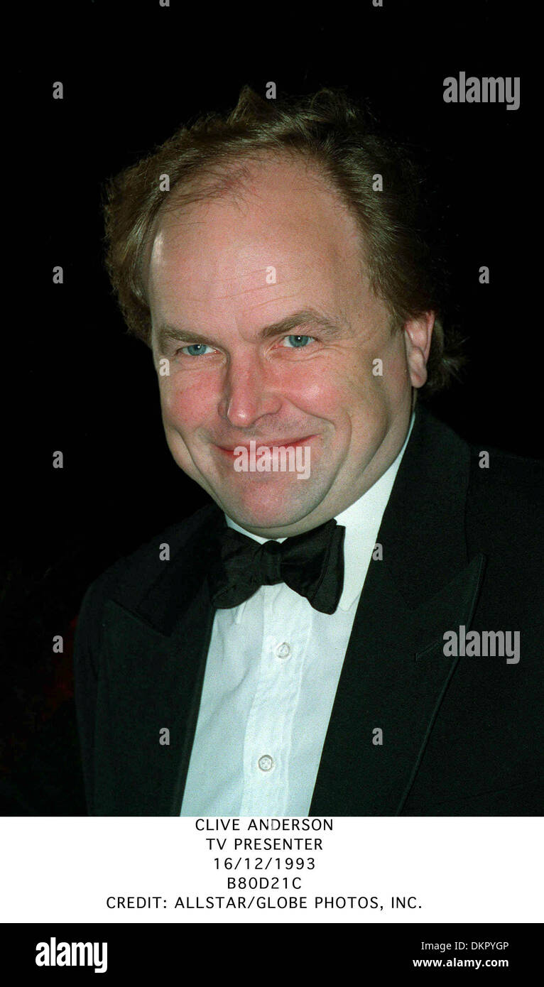 Television Presenter Clive Anderson High Resolution Stock Photography ...