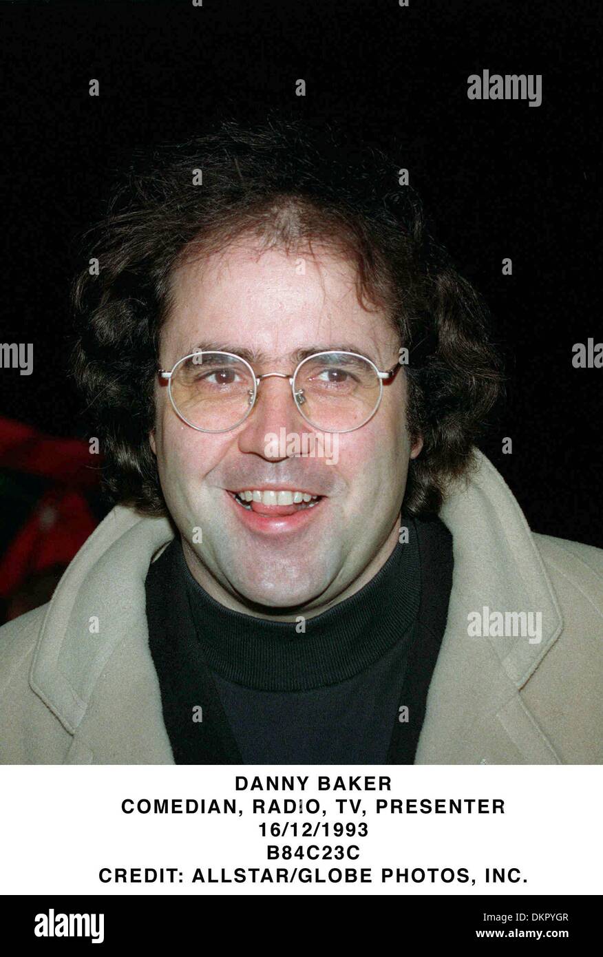 DANNY BAKER.COMEDIAN, RADIO, TV, PRESENTER.16/12/1993.B84C23C Stock ...