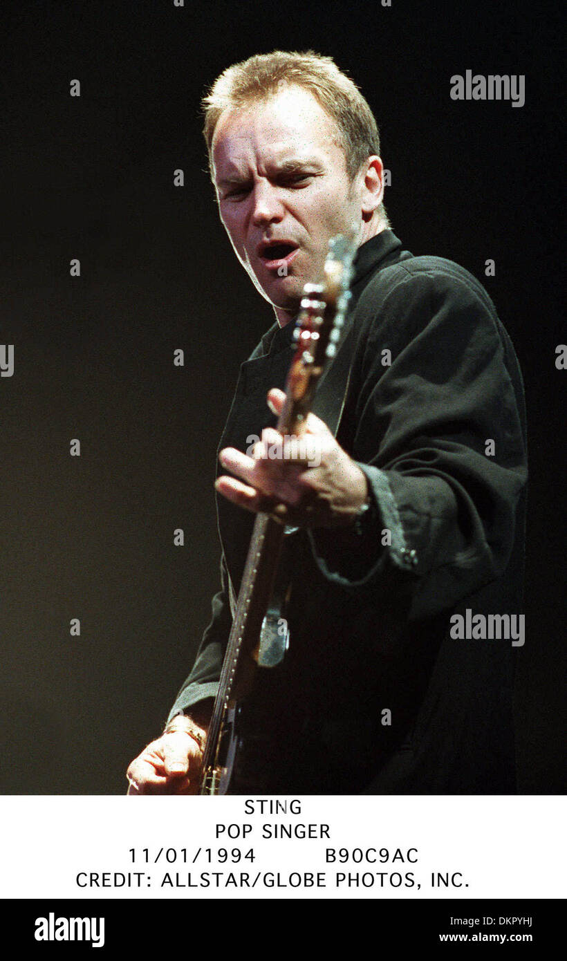 Pop singer sting hi-res stock photography and images - Alamy