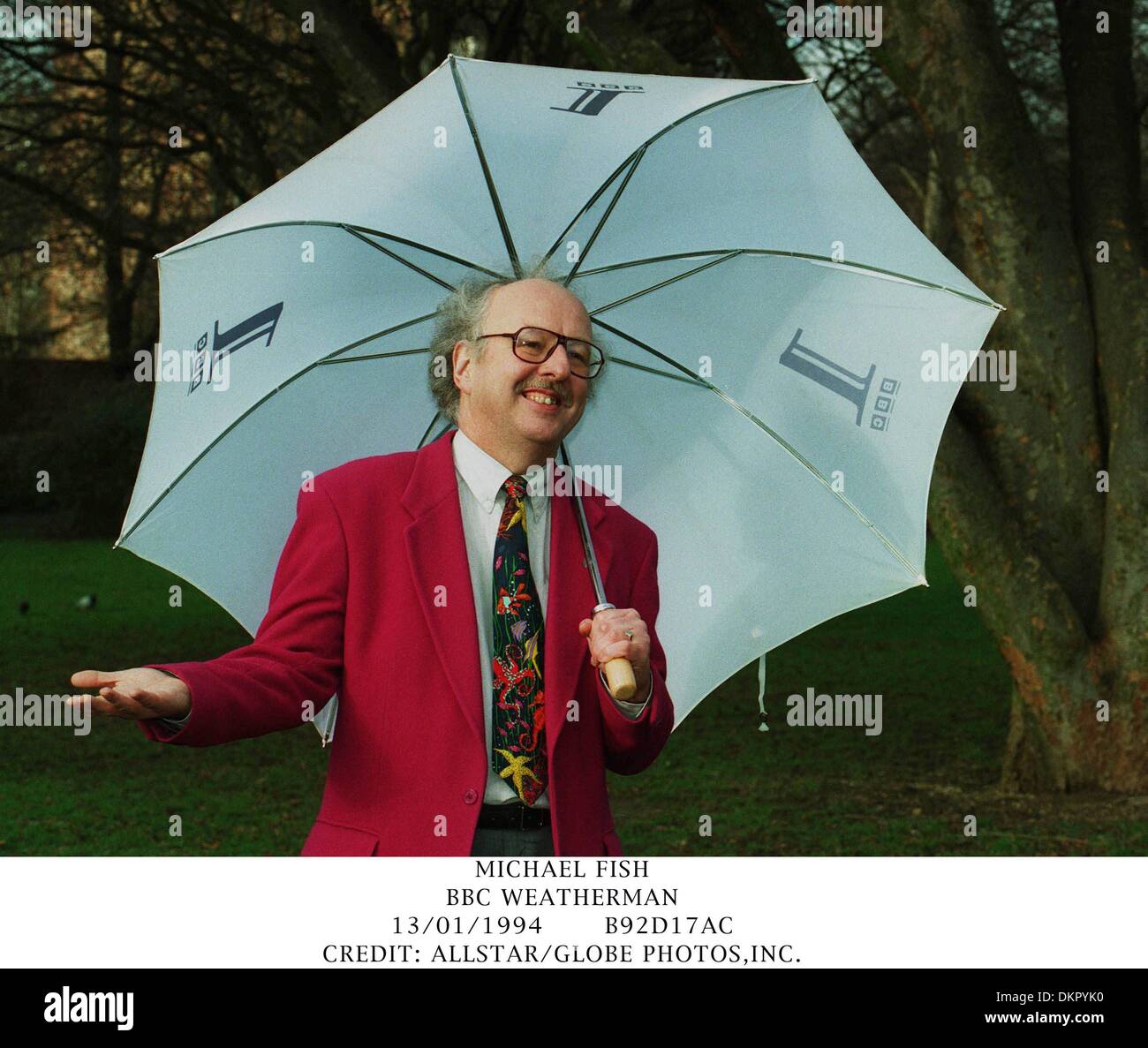 Jan. 13, 1994 - MICHAEL FISH.BBC WEATHERMAN.13/01/1994.B92D17AC.CREDIT ...