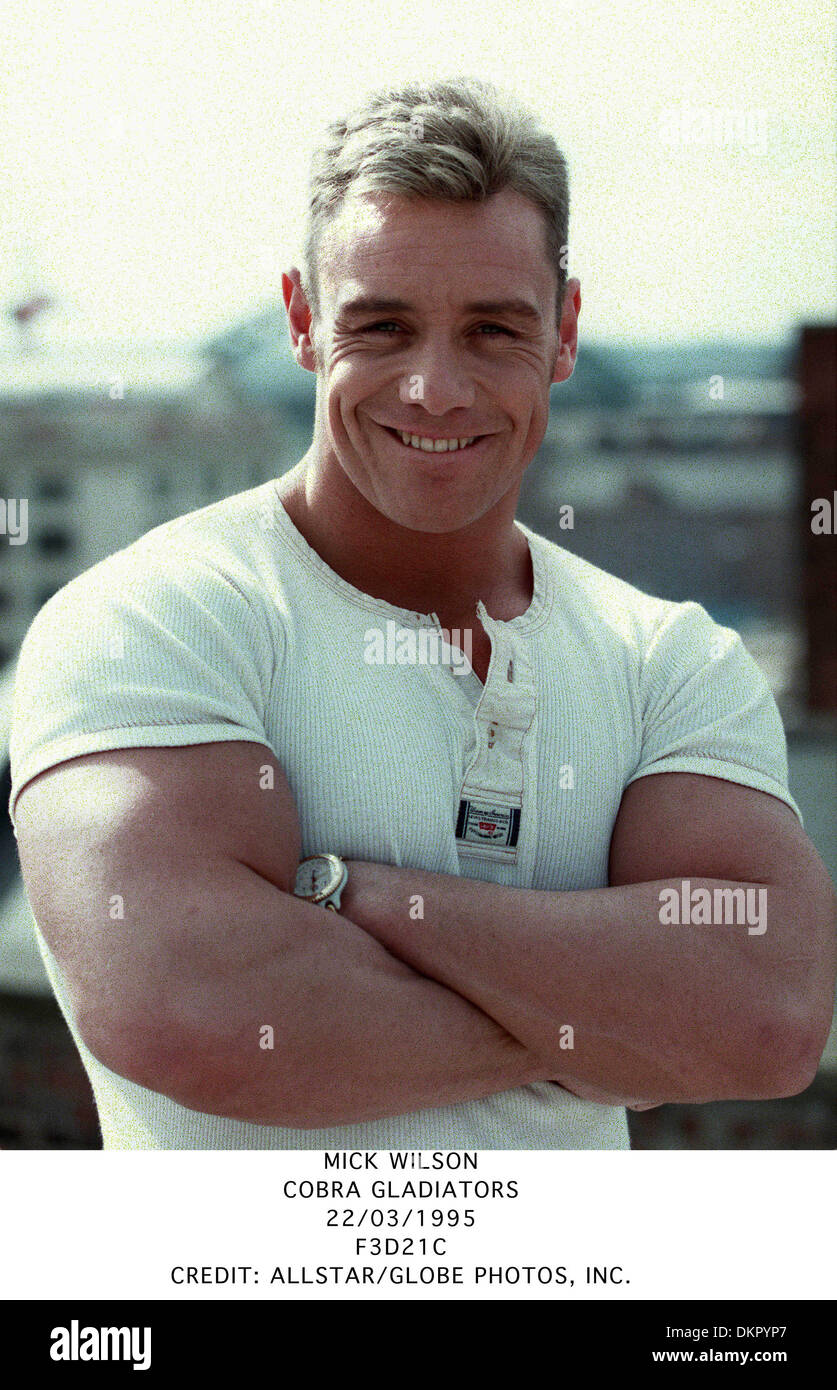 MICK WILSON.COBRA GLADIATORS.22/03/1995.F3D21C Stock Photo - Alamy