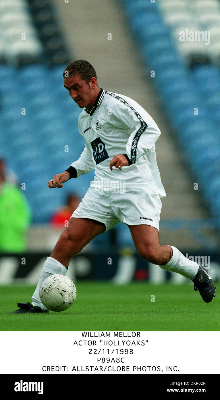 WILLIAM MELLOR.ACTOR ''HOLLYOAKS''.22/11/1998.P89A8C Stock Photo - Alamy