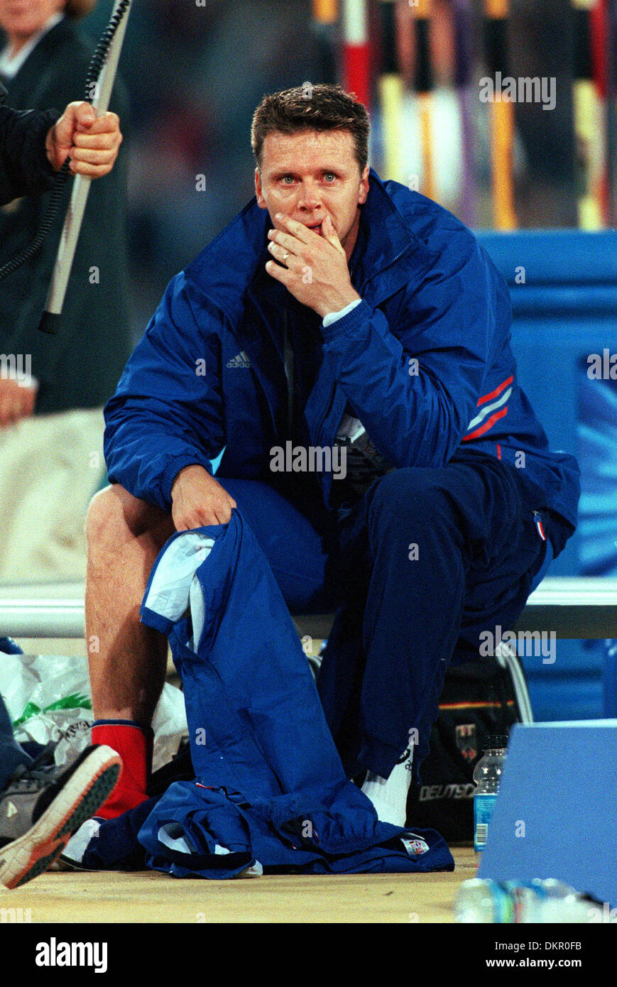STEVE BACKLEY.JAVELIN, SYDNEY OLYMPICS.Y, AUSTRALIA.OLYMPIC STADIUM ...