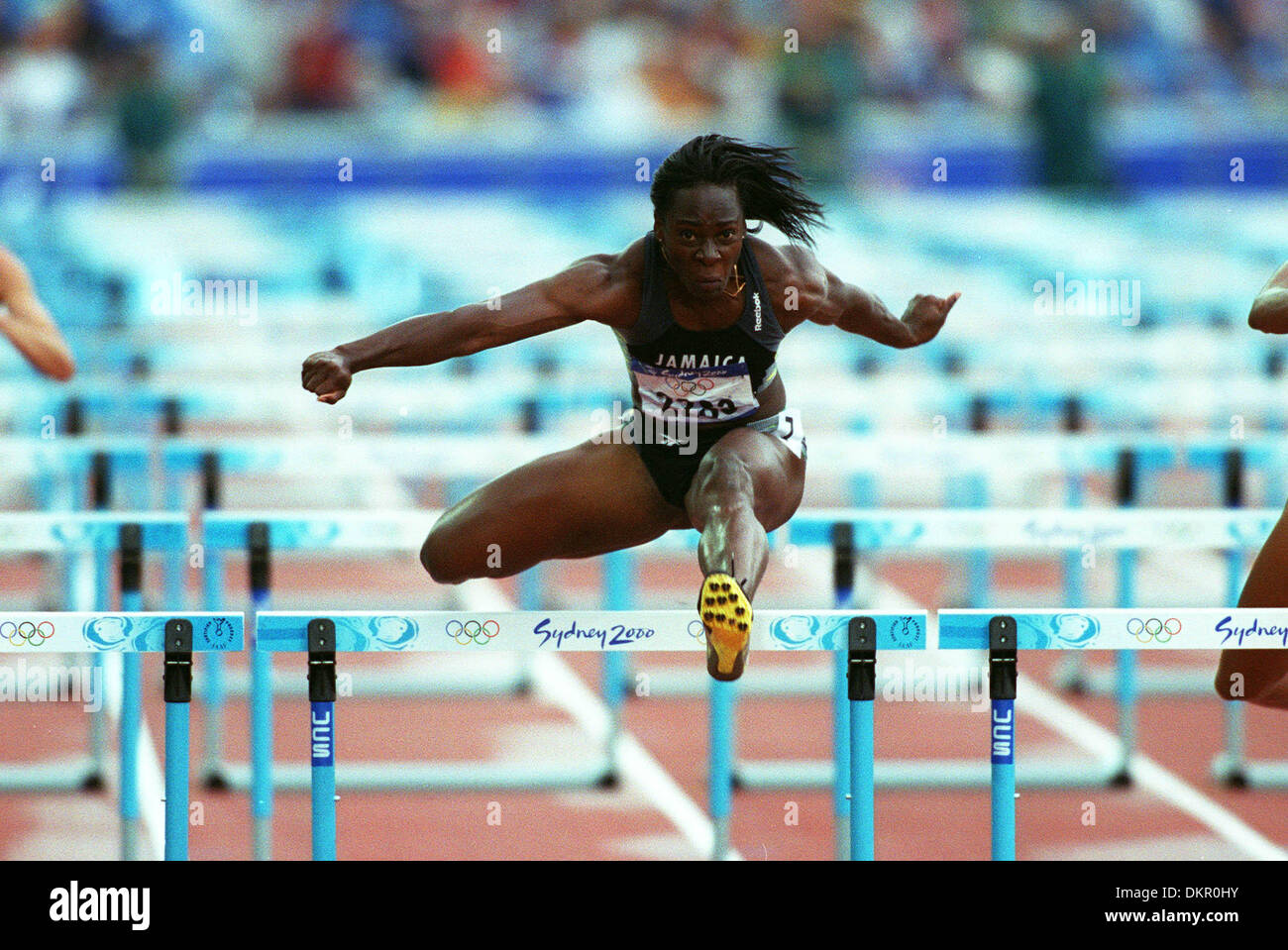 MICHELLE FREEMAN.100 METRE HURDLES, SYDNEY.Y, AUSTRALIA.OLYMPIC STADIUM ...