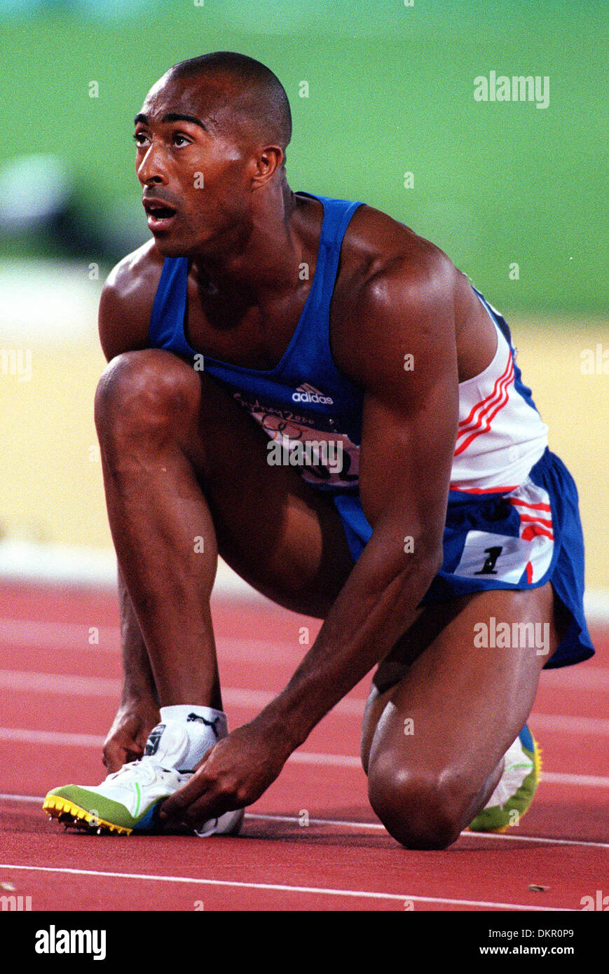 COLIN JACKSON.110 METRE HURDLES, SYDNEY.Y, AUSTRALIA.OLYMPIC STADIUM ...