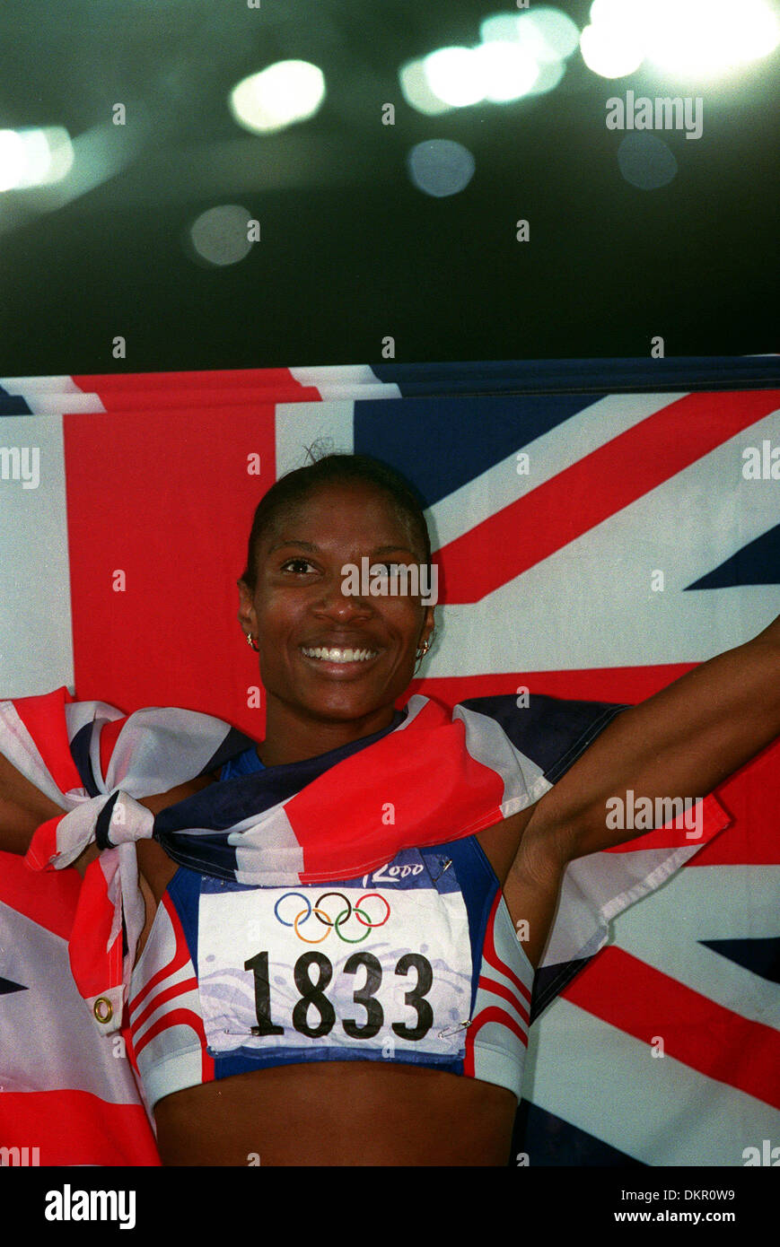 DENISE LEWIS.HEPTATHLON, SYDNEY OLYMPICS.DIUM, SYDNEY.SYDNEY, AUSTRALIA ...