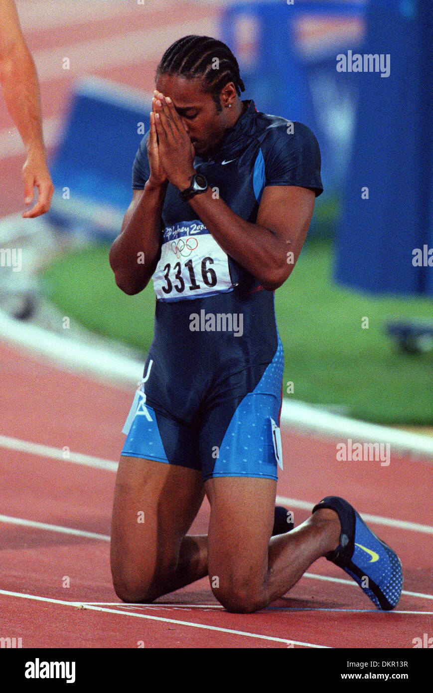 ANGELO TAYLOR.400 METRE HURDLES, SYDNEY.Y, AUSTRALIA.OLYMPIC STADIUM ...