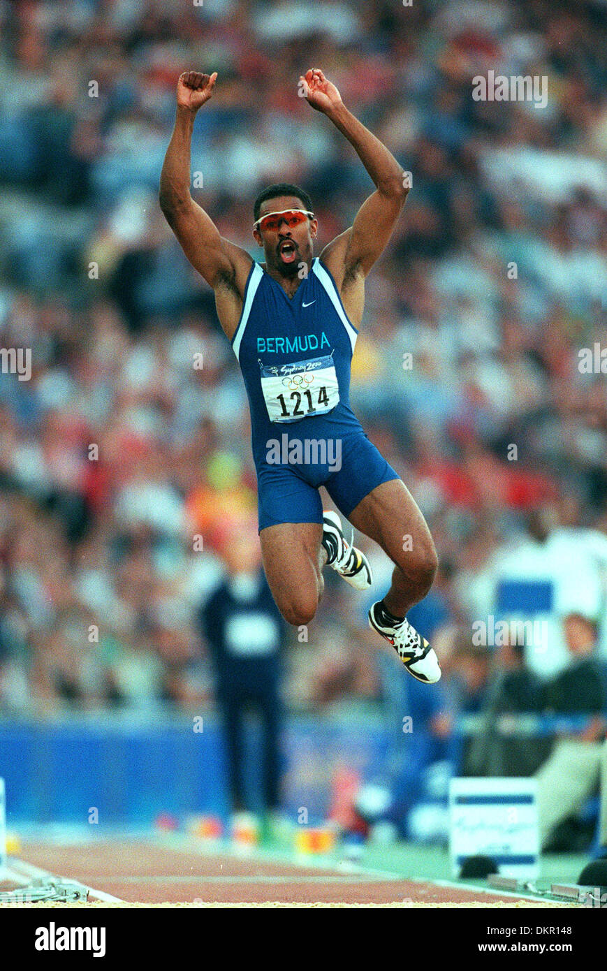BRIAN WELLMAN.TRIPLE JUMP, SYDNEY OLYMPICS.Y, AUSTRALIA.OLYMPIC STADIUM ...