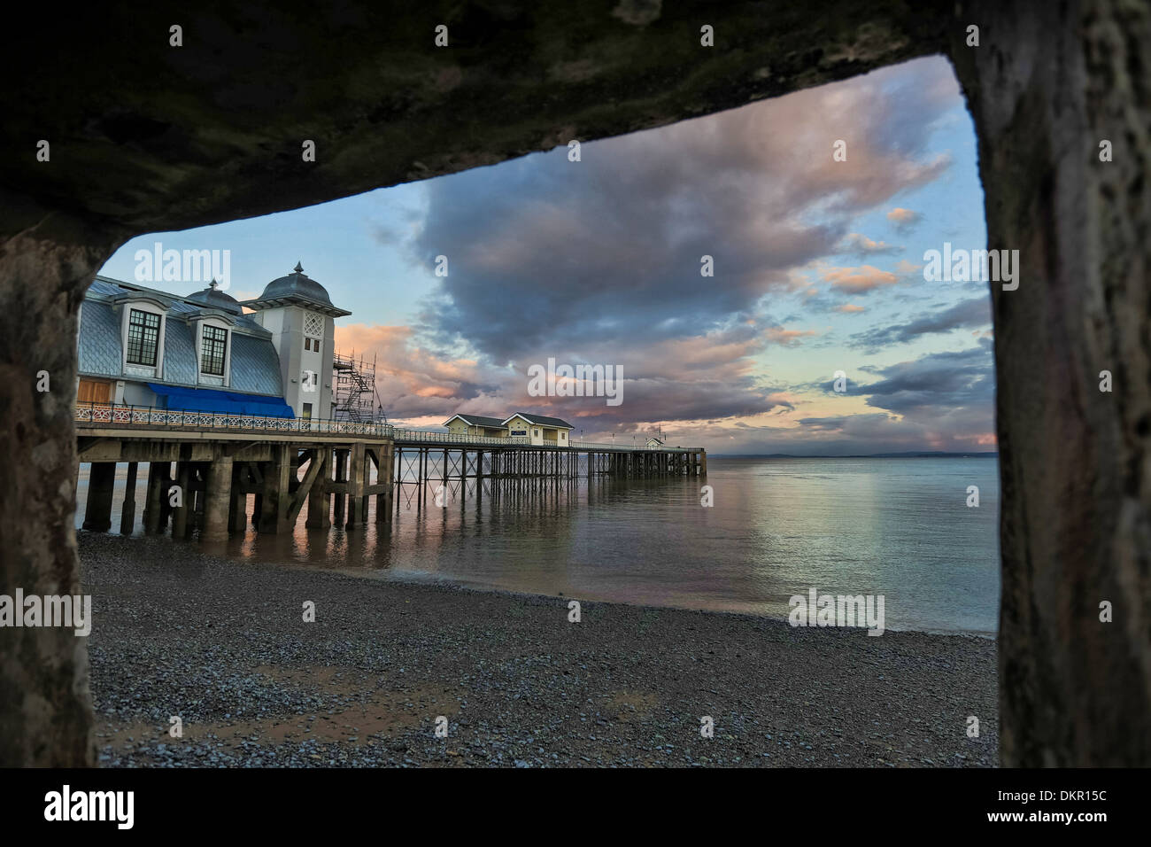 Penarth Pier and Pavilion on the South Wales coast west of Cardiff ...