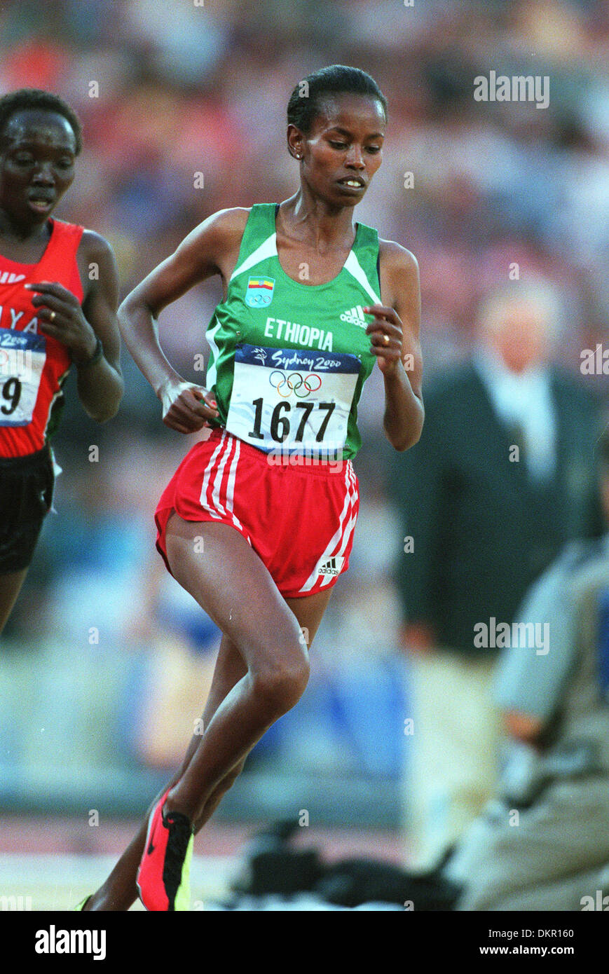 AYELECH WORKU.5000 METRES, SYDNEY OLYMPICS.Y, AUSTRALIA.OLYMPIC STADIUM ...