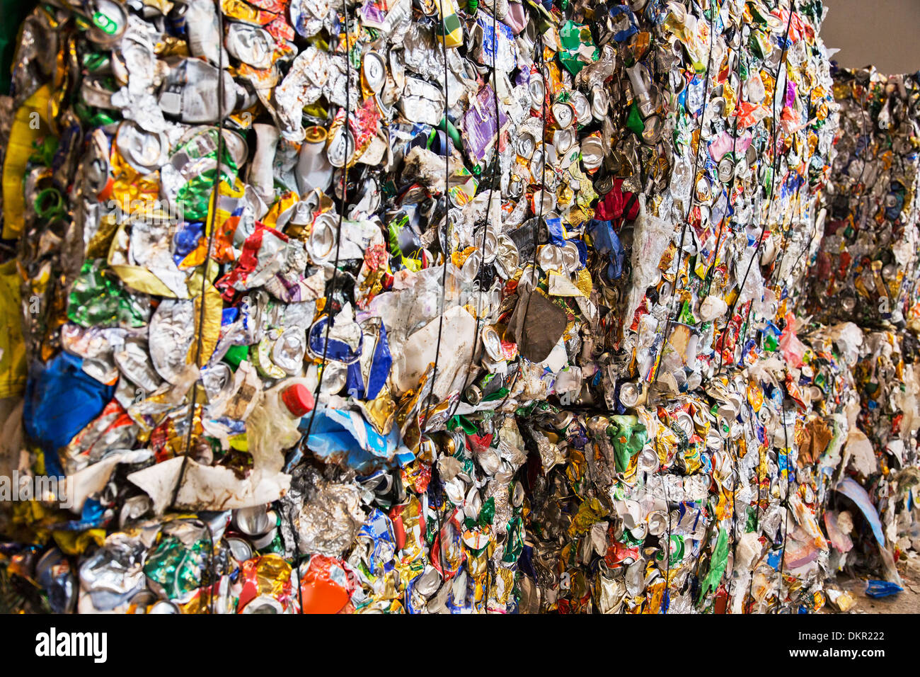 Compressed recycling bundles Stock Photo - Alamy