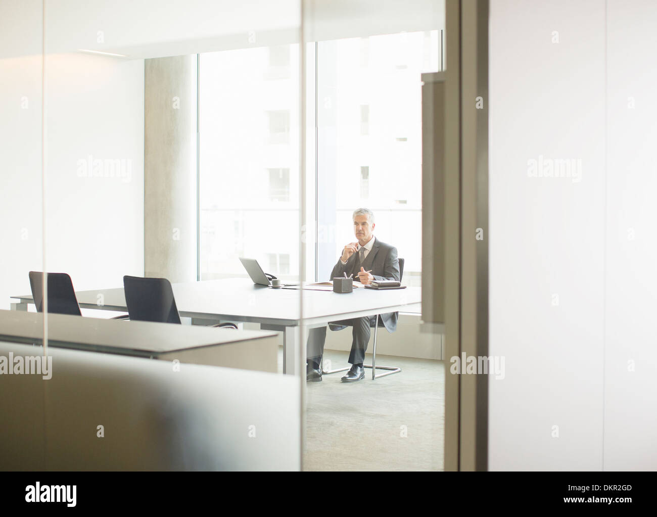 Executive businessman laptop in hi-res stock photography and images - Alamy