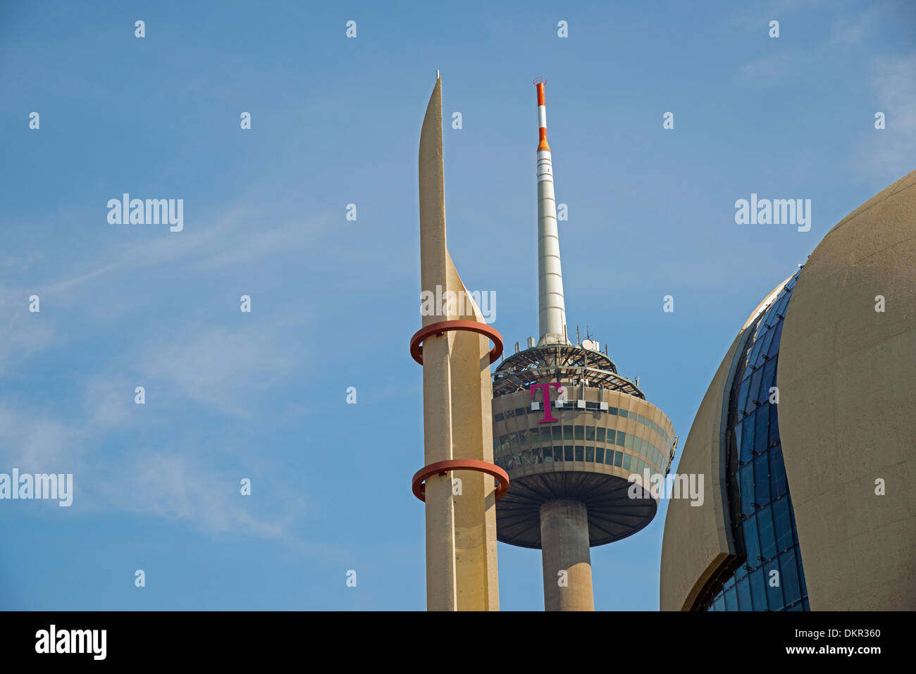 Architecture observation tower federal republic Germany Ditib Ehrenfeld ...
