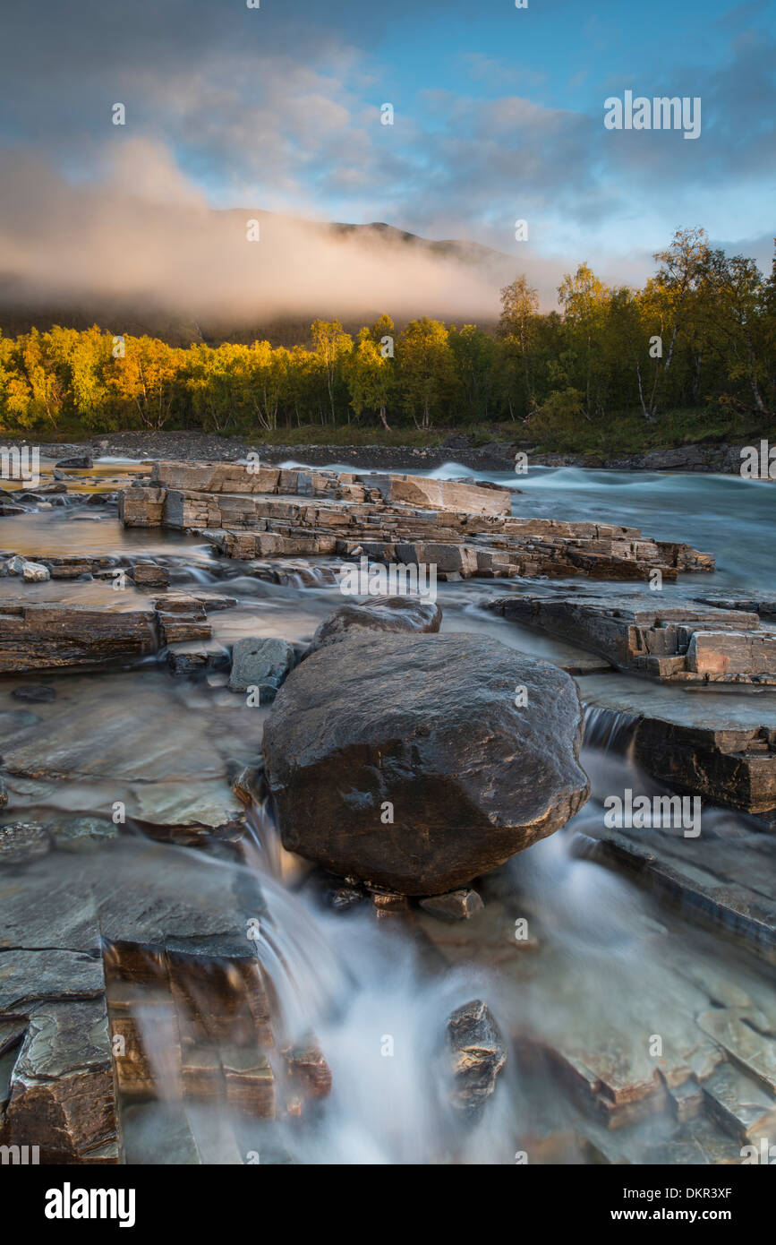 Abisko gorge Europe Northern Europe Sweden Scandinavia Skanden scenery ...