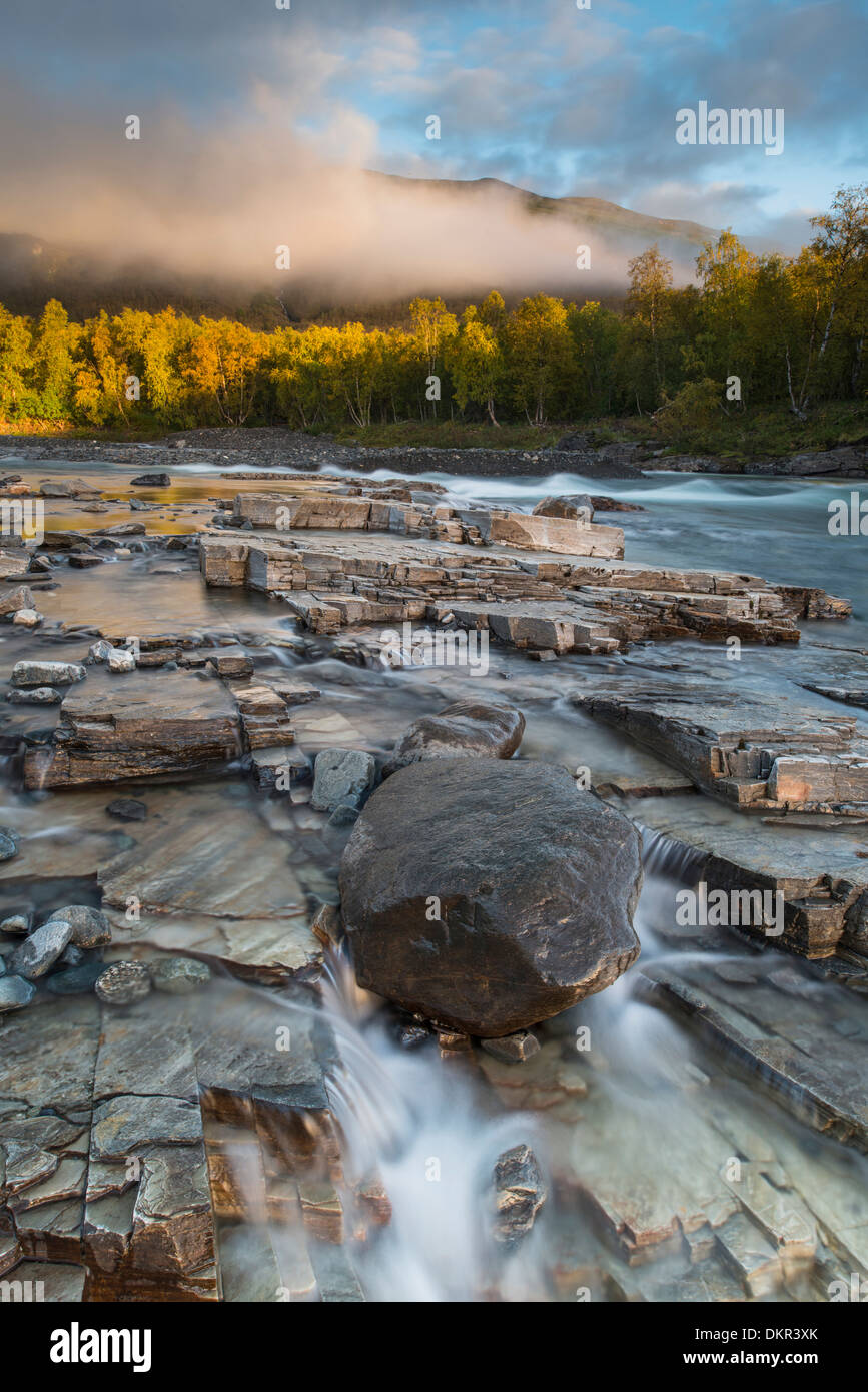 Abisko gorge Europe Northern Europe Sweden Scandinavia Skanden scenery ...
