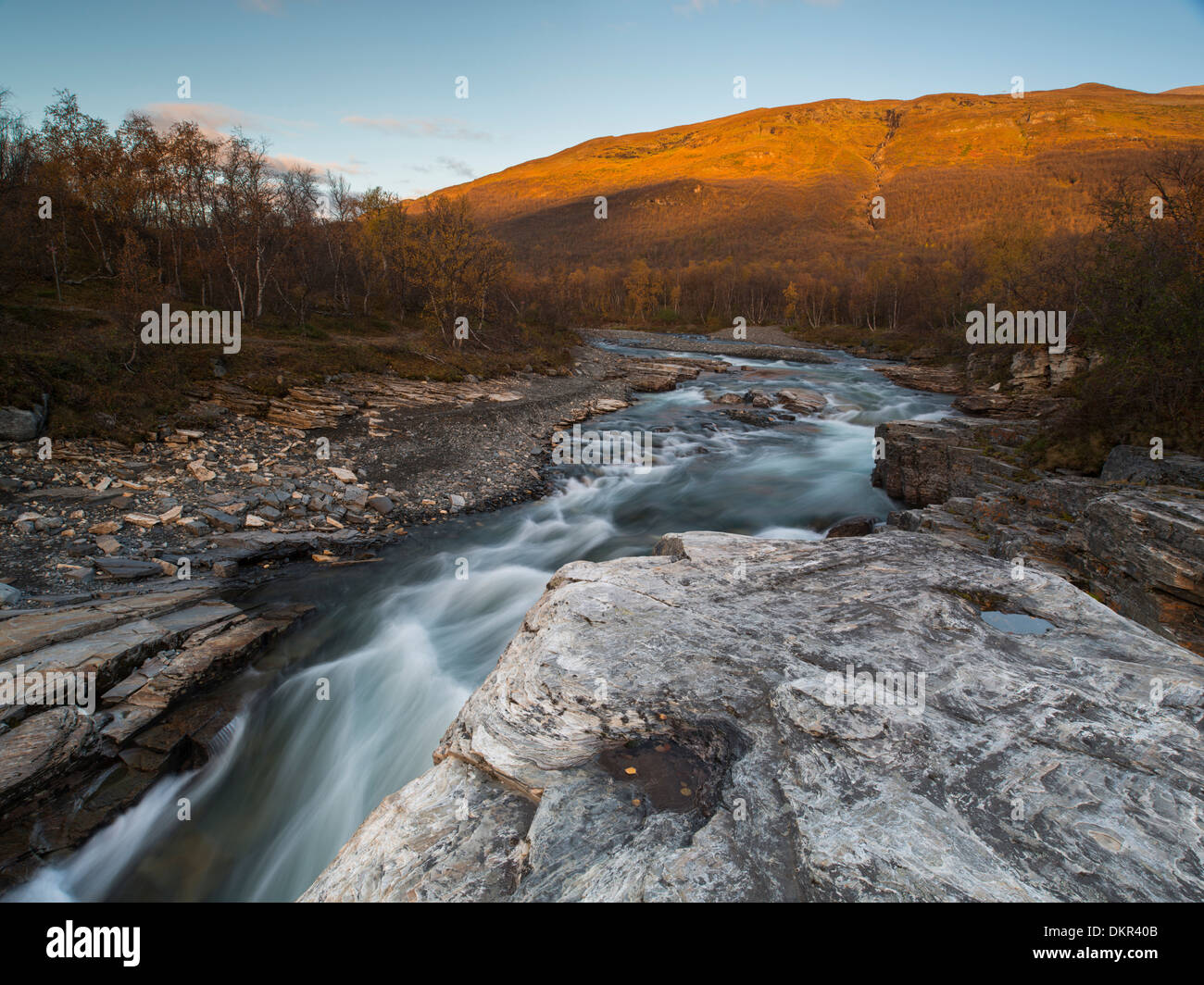 Abisko gorge Europe Northern Europe Sweden Scandinavia Skanden scenery ...