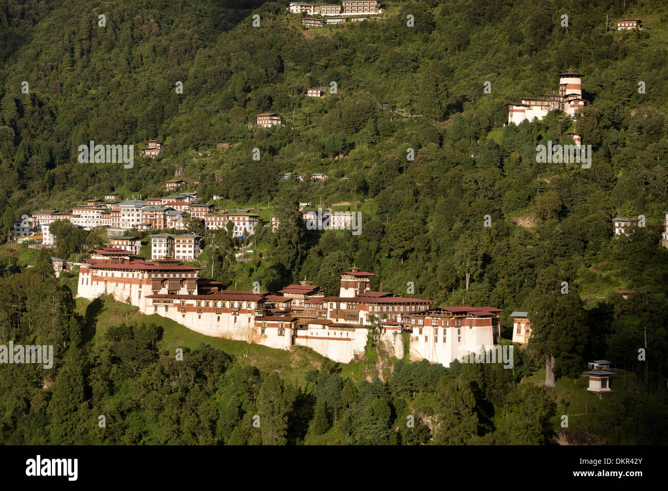Bhutan, Trongsa, Dzong and town Stock Photo - Alamy