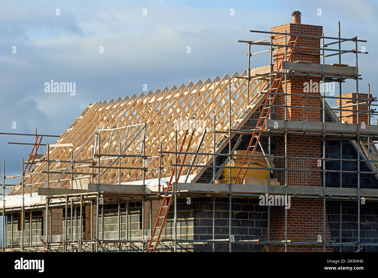 House under construction UK Stock Photo - Alamy