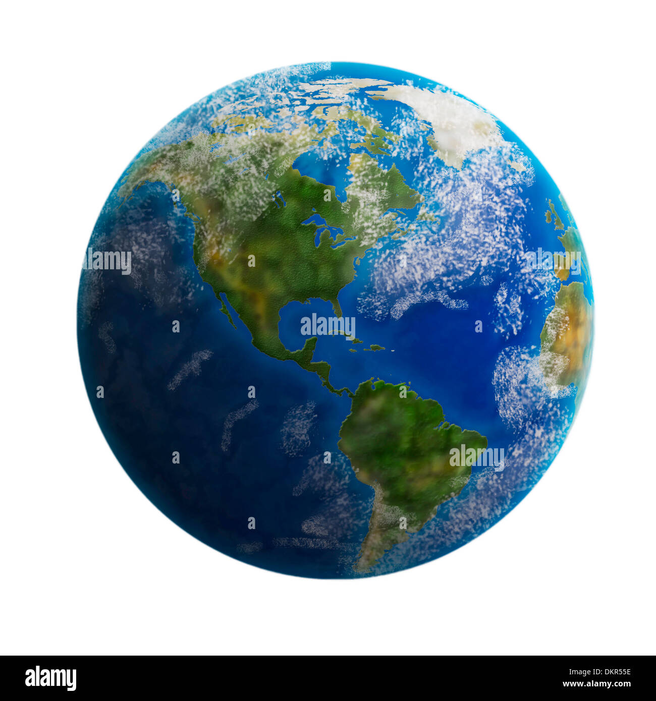 Nasa Earth From Space On White Background