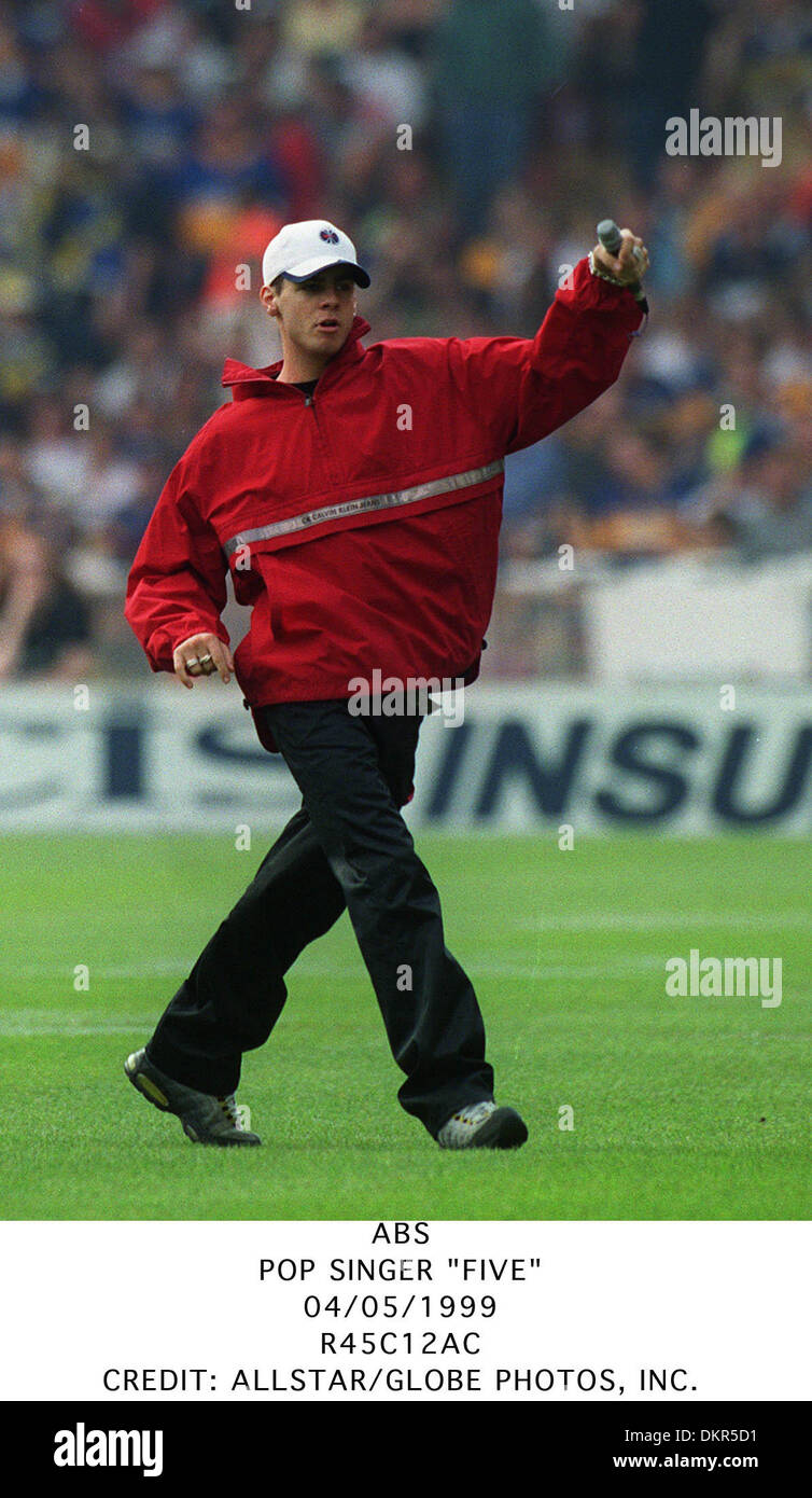 ABS.POP SINGER ''FIVE''.04/05/1999.R45C12AC Stock Photo - Alamy