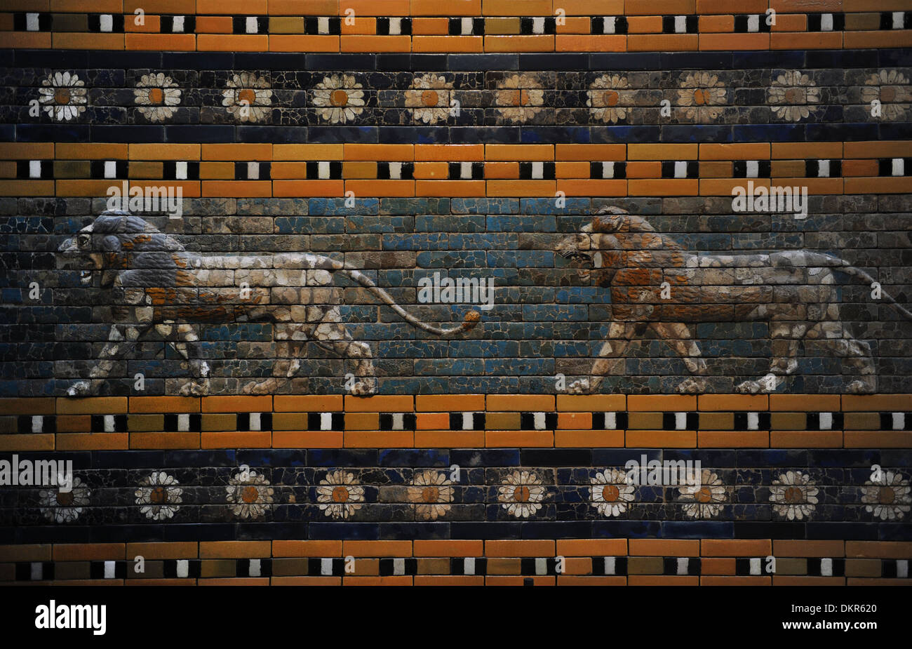 Babylon wall reconstruction hi-res stock photography and images - Alamy