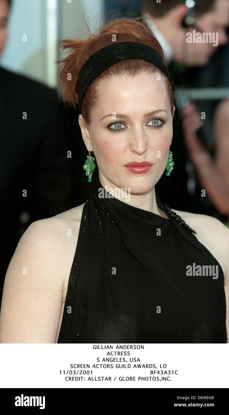 GILLIAN ANDERSON.ACTRESS.S ANGELES, USA.SCREEN ACTORS GUILD AWARDS, LO ...