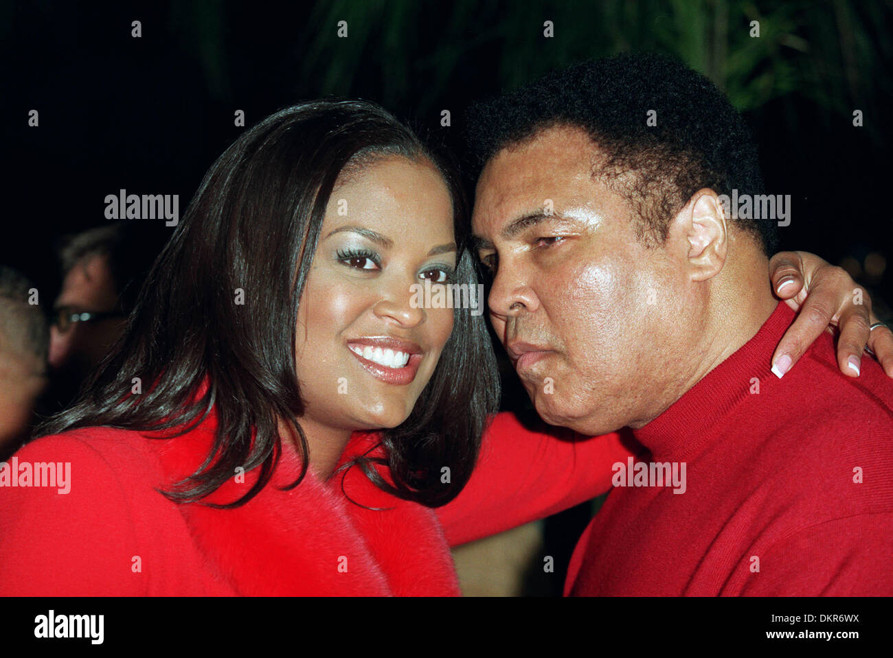 LEILA & MUHAMMAD ALI.BOXER & DAUGHTER.LOS ANGELES, USA.12/12/2001 ...