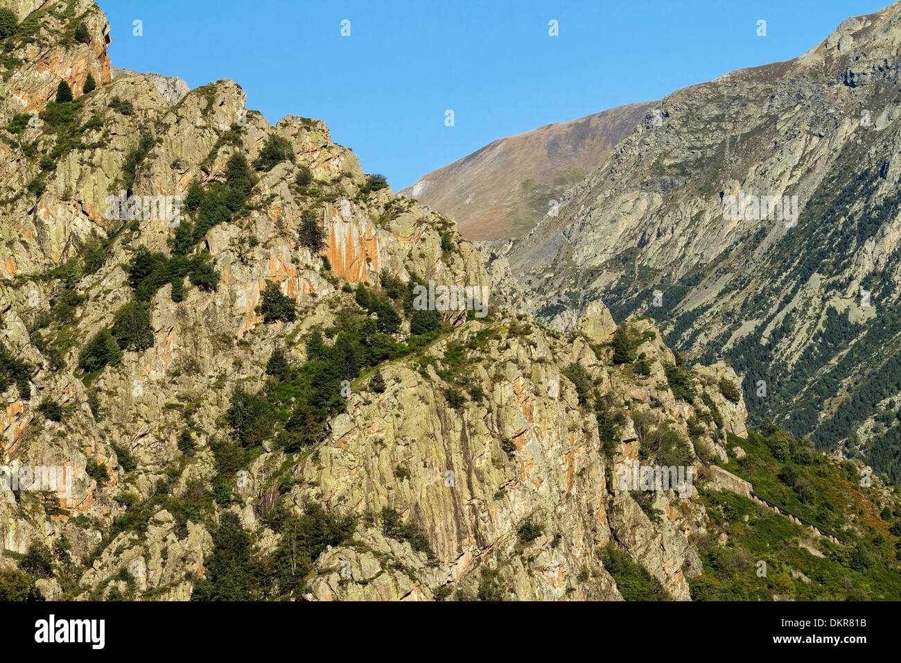 Beautiful mountain peaks in Spain (Pyreness Stock Photo - Alamy