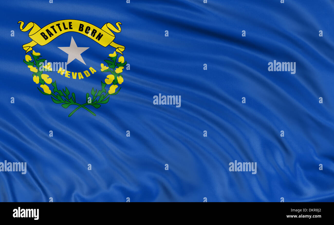 3D Nevada Flag Stock Photo - Alamy