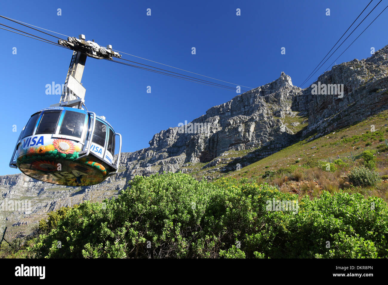 Ropeway, gondola, Table Mountain, Cape Town, South Africa, Africa Stock ...