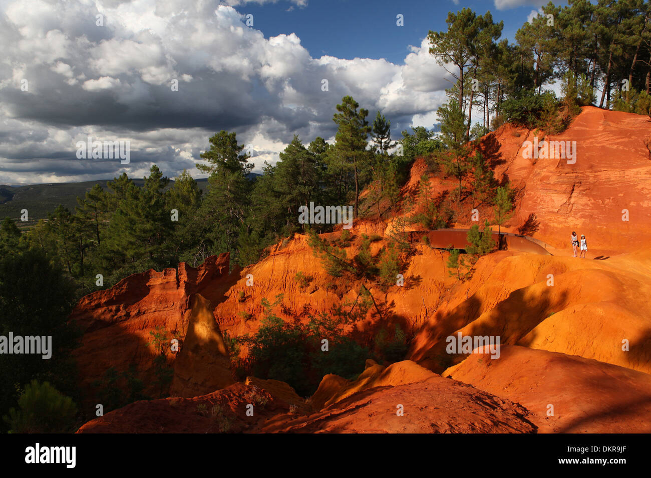Sentier des Ocres ochre-mines Roussillon Provence France South of ...
