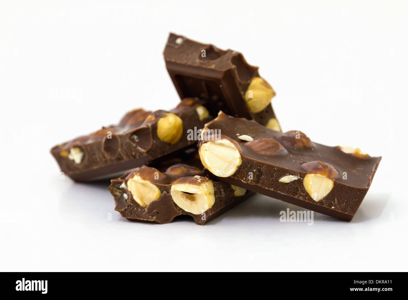 Dark chocolate bar hazelnuts hi-res stock photography and images - Alamy