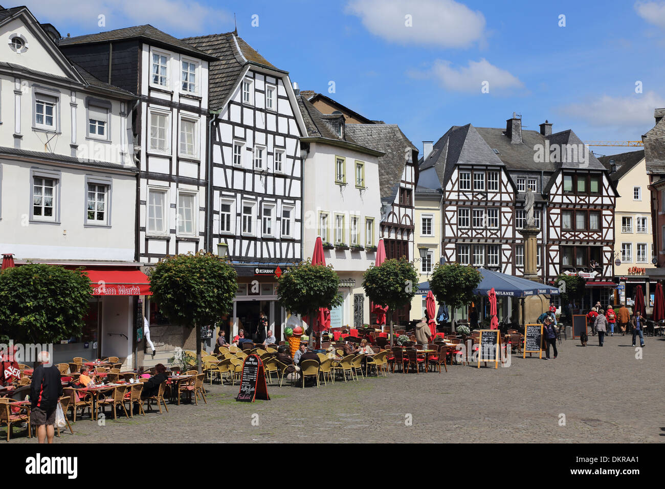 Linz am Rhein Marktplatz Marketplace Stock Photo - Alamy