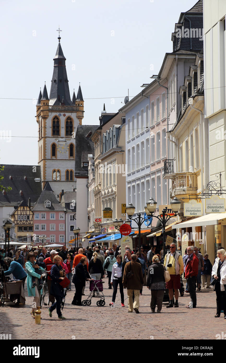 Trier Hauptmarkt St Gangolf main market Stock Photo - Alamy