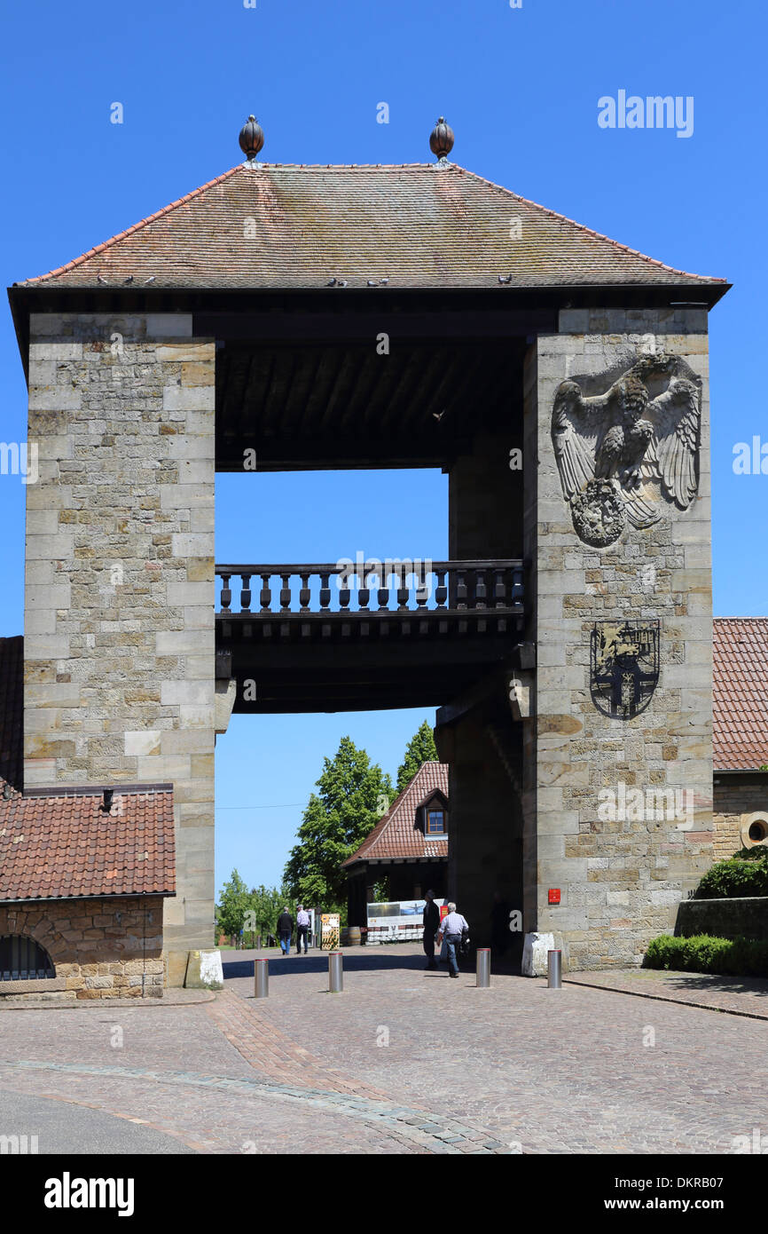 Deutsches Weintor Schweigen Rechtenbach German Wine Gate Stock Photo ...