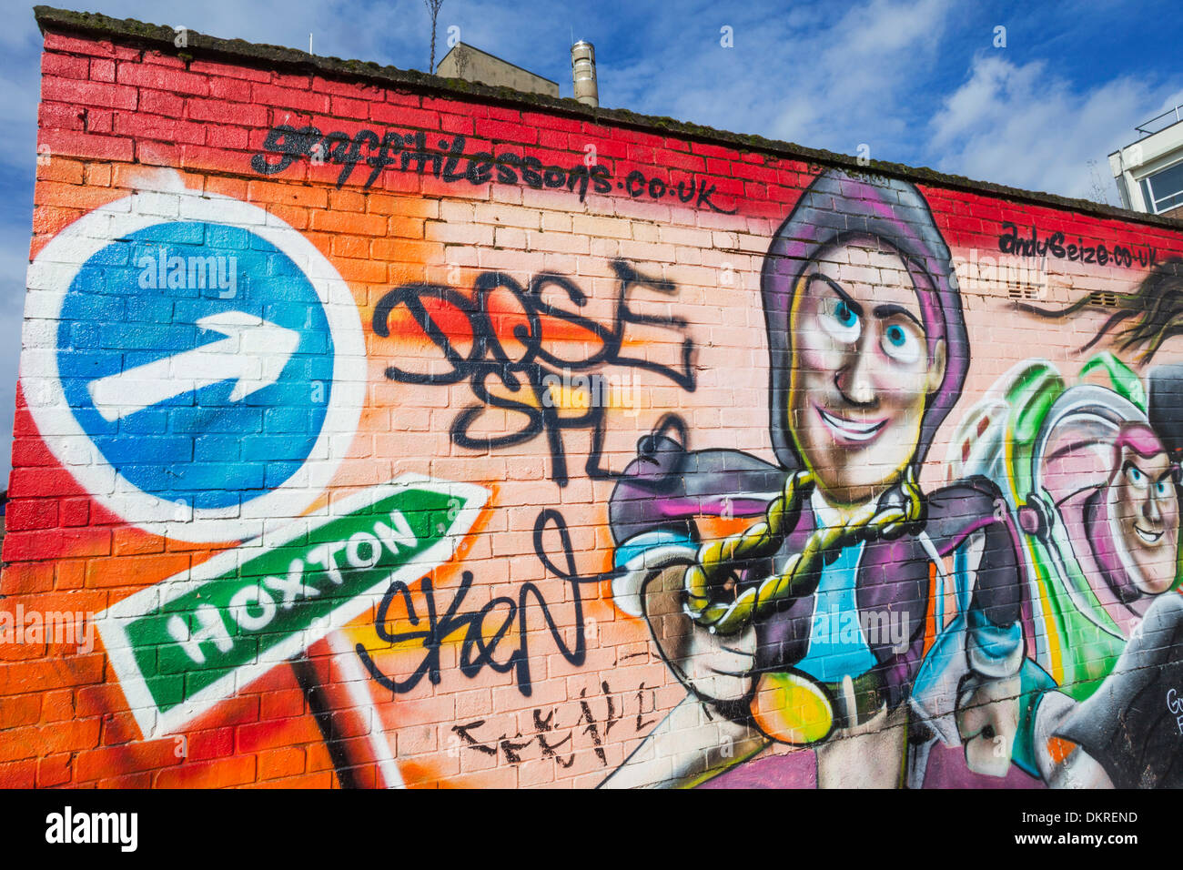 England, London, Hoxton, Wall, Mural and Graffiti Stock Photo - Alamy