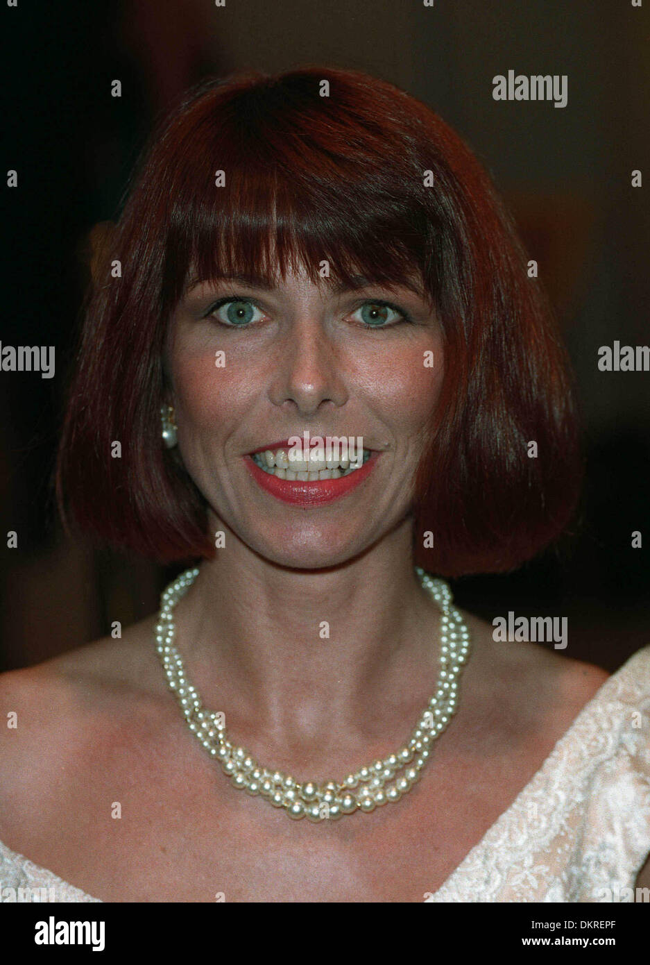KATE BURLY.SKY TV PRESENTER.17/12/1993.B48C4 Stock Photo - Alamy