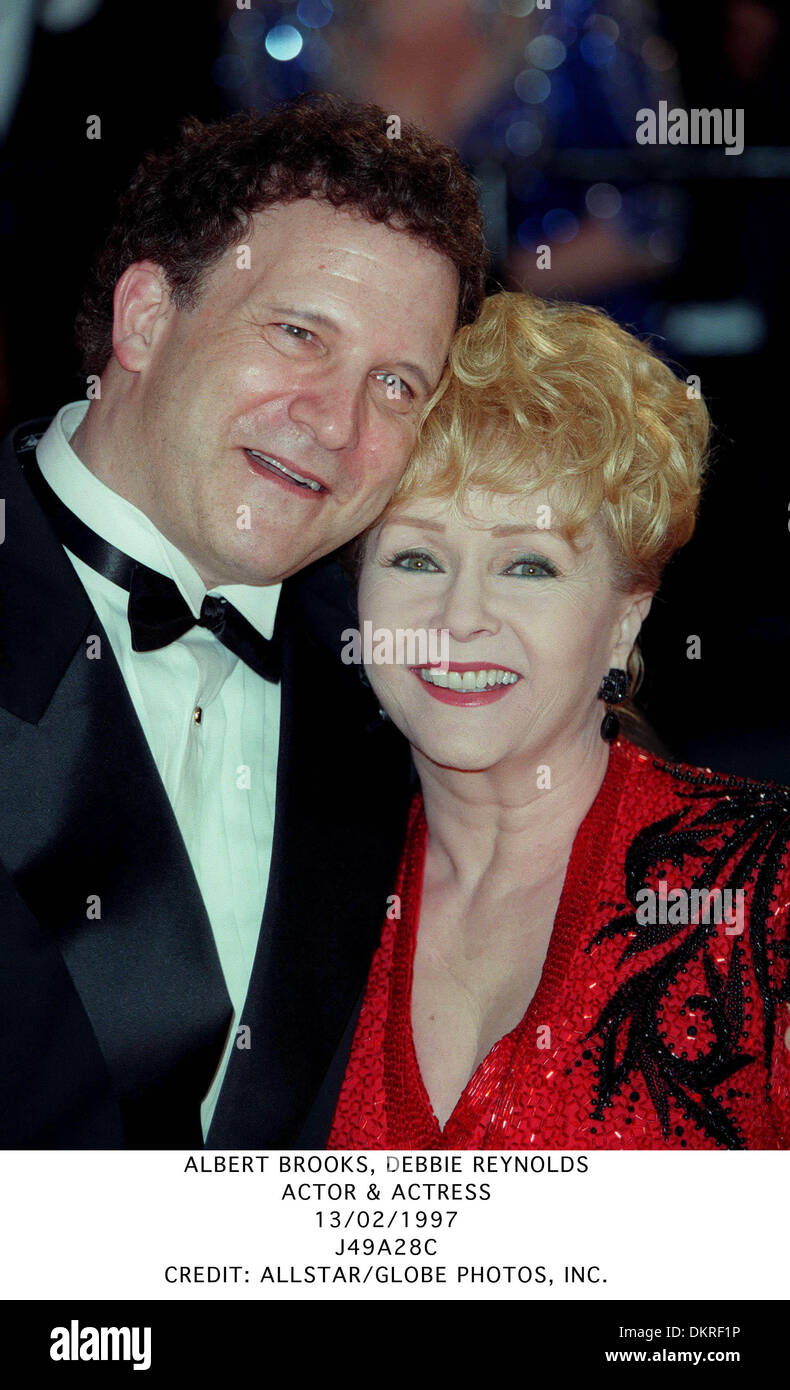 ALBERT BROOKS, DEBBIE REYNOLDS.ACTOR & ACTRESS.13/02/1997.J49A28C Stock ...