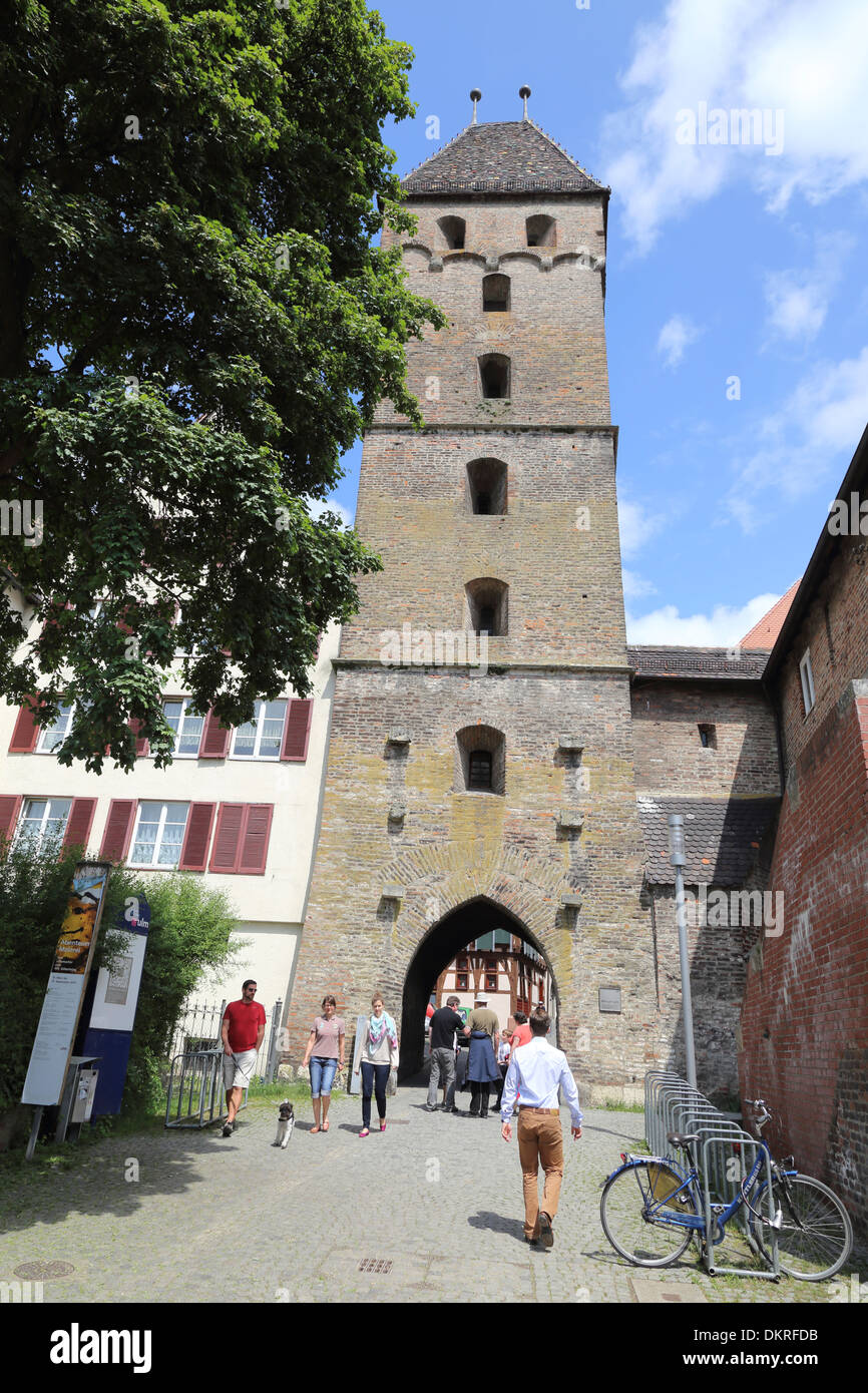 Ulm Stadtmauer Metzgerturm Stock Photo - Alamy