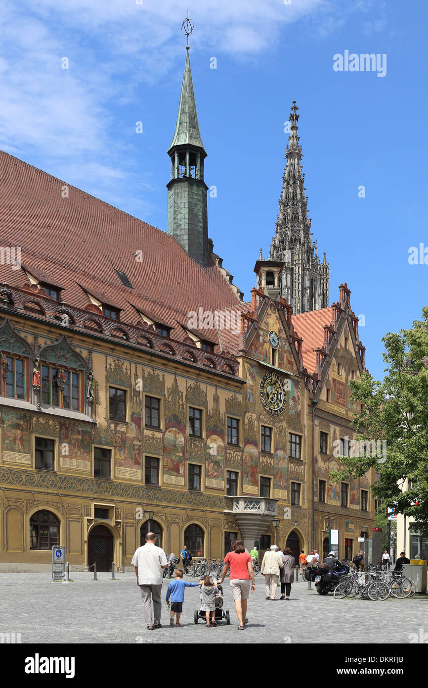 Ulm Rathaus Marktplatz Stock Photo - Alamy